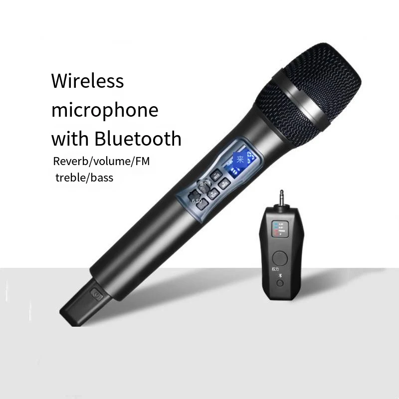 Uhf Wireless Handheld Dynamic Karaoke Microphone Bluetooth Receiver ...