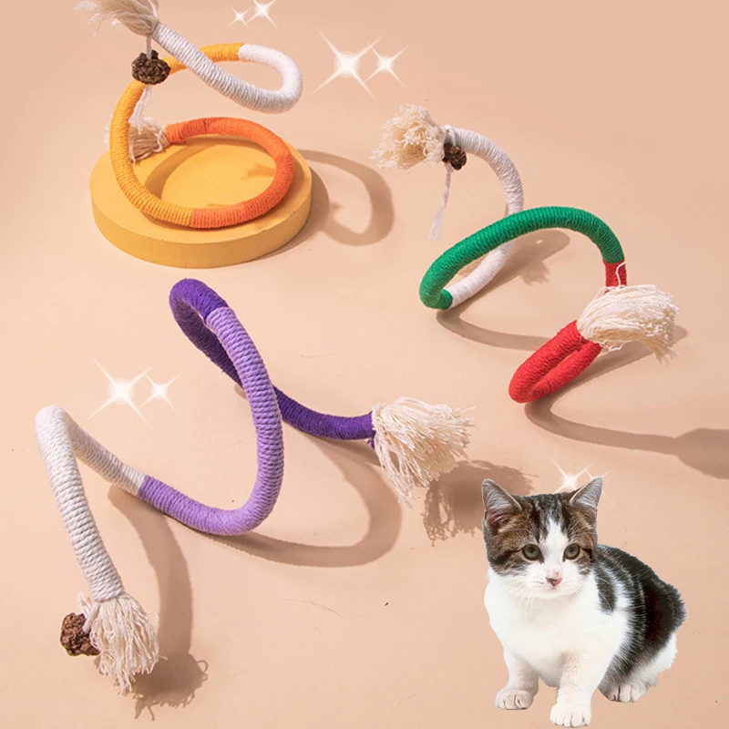 Cat-toys-Cats-gnawing-on-cotton-rope-toys-Moya-Cat-Teasing-Stick-Pet ...