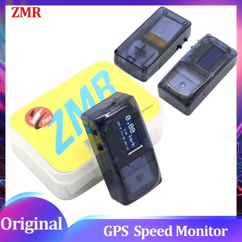 ZMR GPS Geschwindigkeitsdetektor Tachometer Eingebaute LIPO-Batterie ...