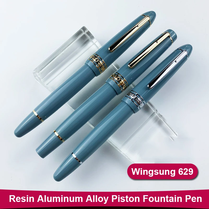 Wingsung-629-Iraurita-Nib-Resin-Aluminum-Alloy-Piston-Gold-Clip ...