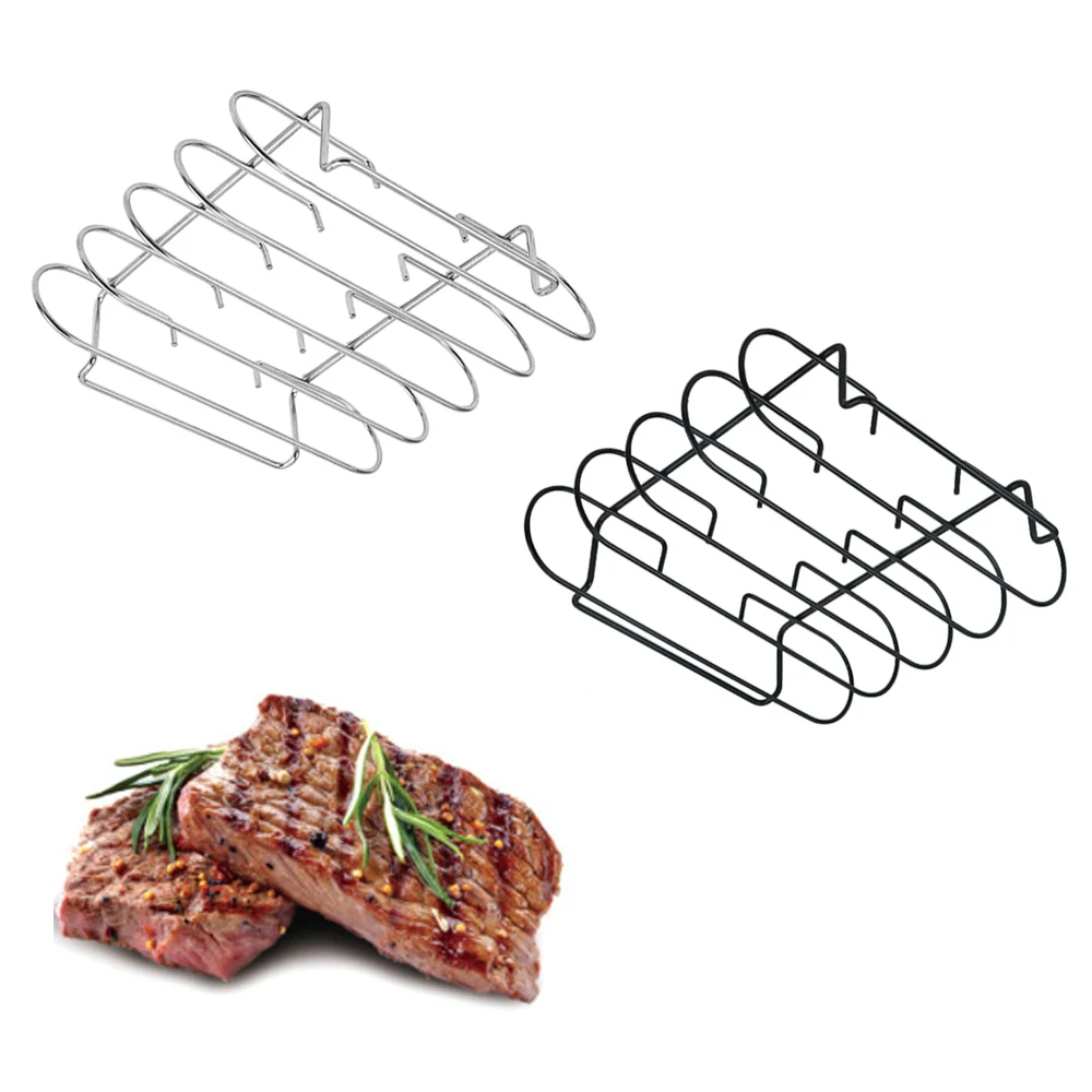 Non-Stick-BBQ-Rack-Stand-Barbecue-Steaks-Racks-Stainless-Steel-Chicken ...