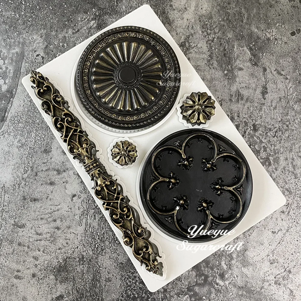 Relief-Siliconen-Epoxyhars-Gips-Schimmel-Cakevorm-Fondant-Mallen-Cake ...