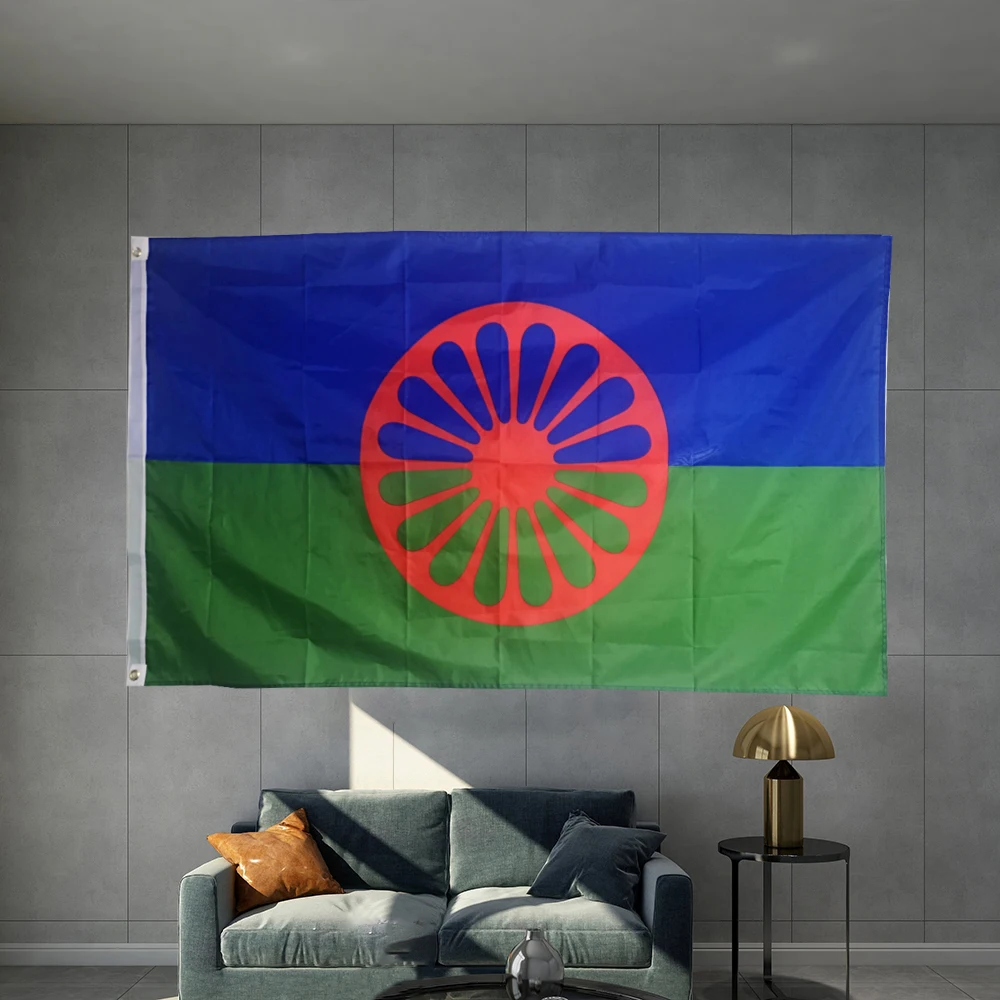 Gypsy Flag Romani People 3X5FT 150X90CM Custom Banner Polyester Shaft ...