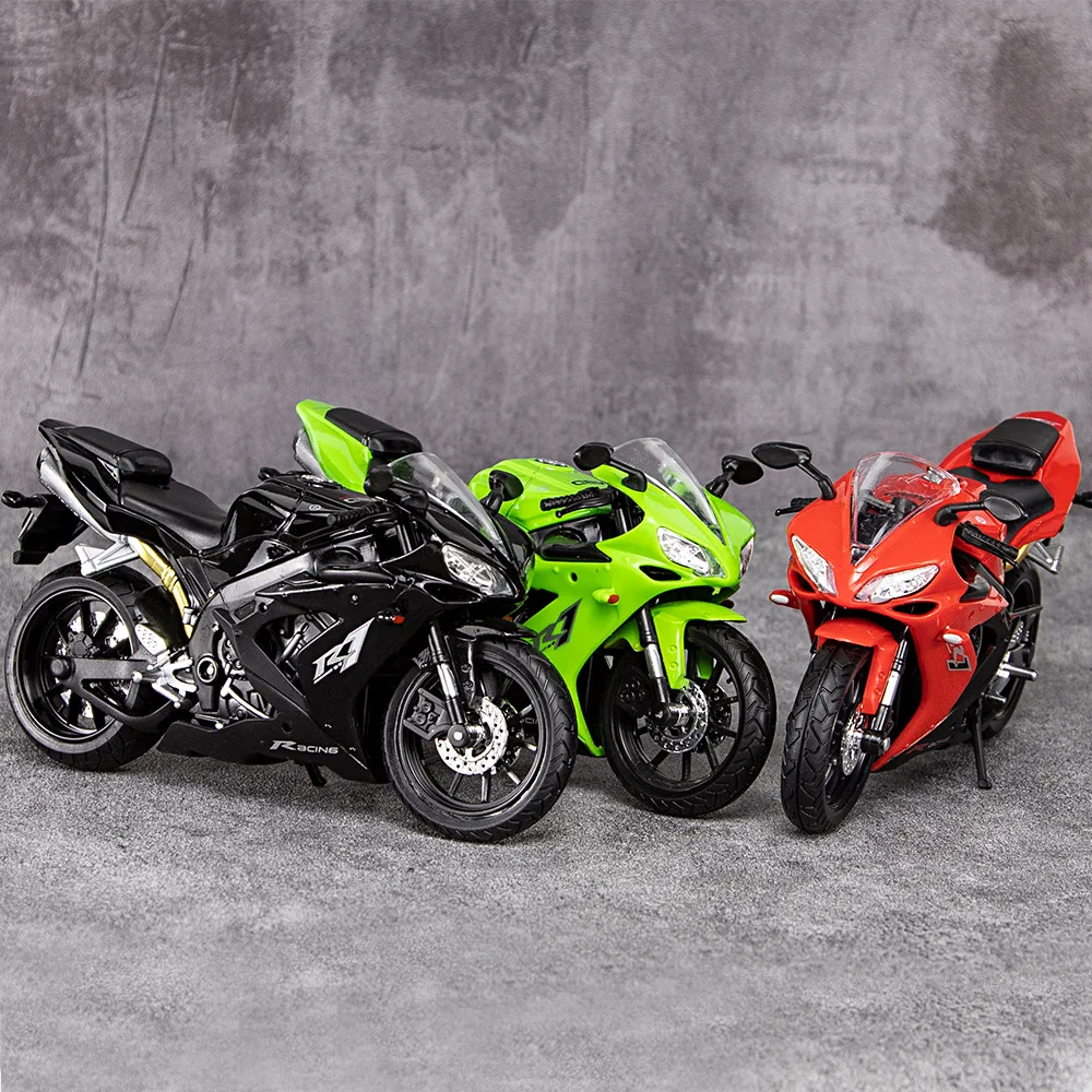 1-12-Yamaha-YZF-R1-Racing-Motorcycles-Simulation-Alloy-Motorcycle-Model ...