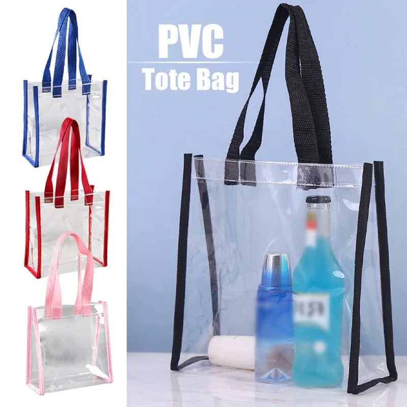 Fashion-Transparent-Soft-PVC-Tote-Bag-Beach-Travel-Cosmetic-Bag ...