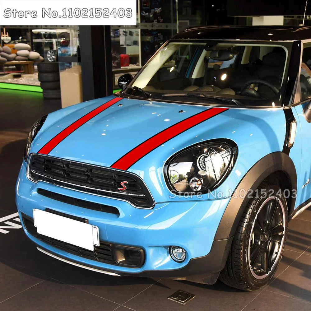 Car Hood Engine Cover Vinyl Decal Rear Trunk Line Bonnet Stickers Sport ...