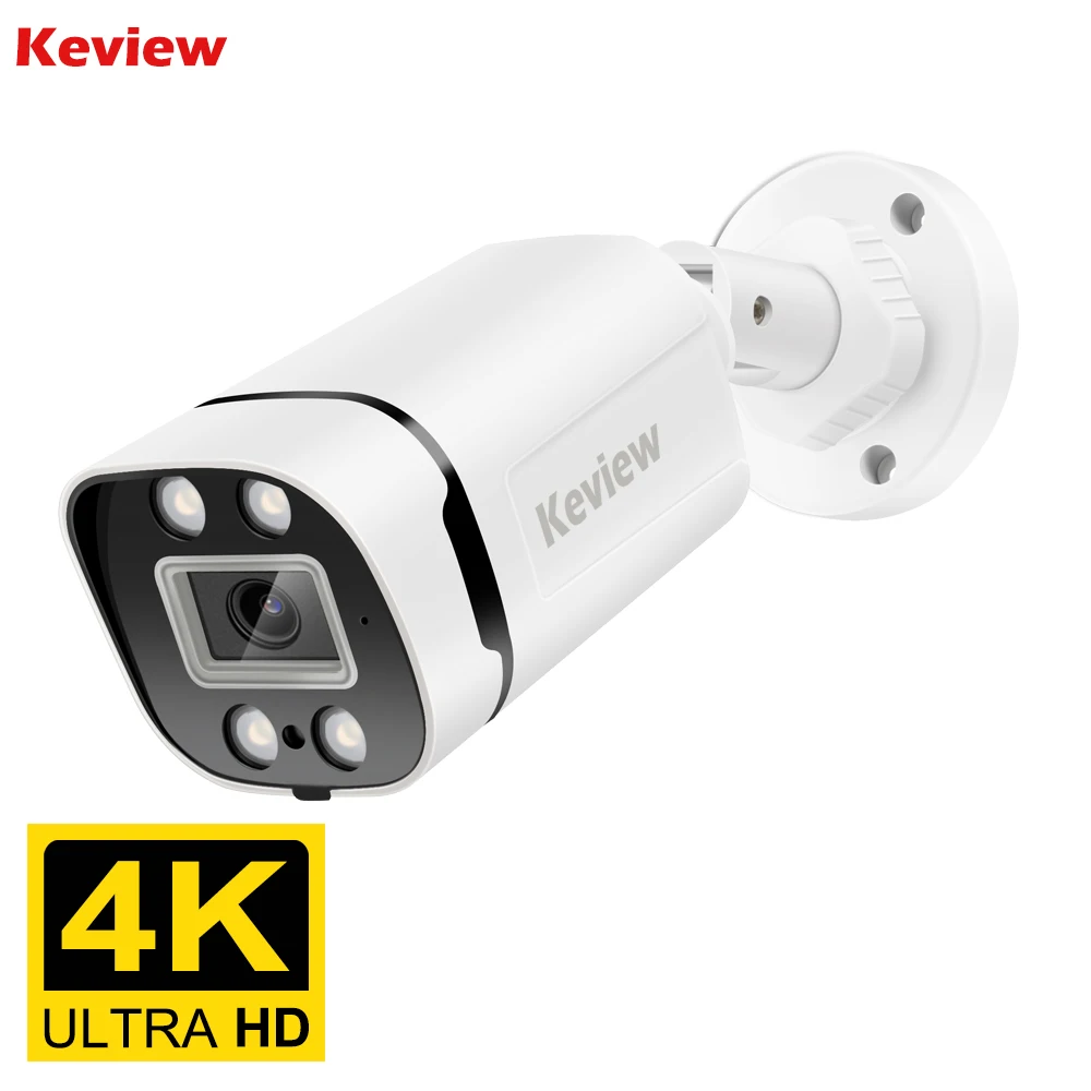 4k 8mp Poe Ip Camera Audio Outdoor Poe H 265 Onvif Bullet Cctv Home 5mp