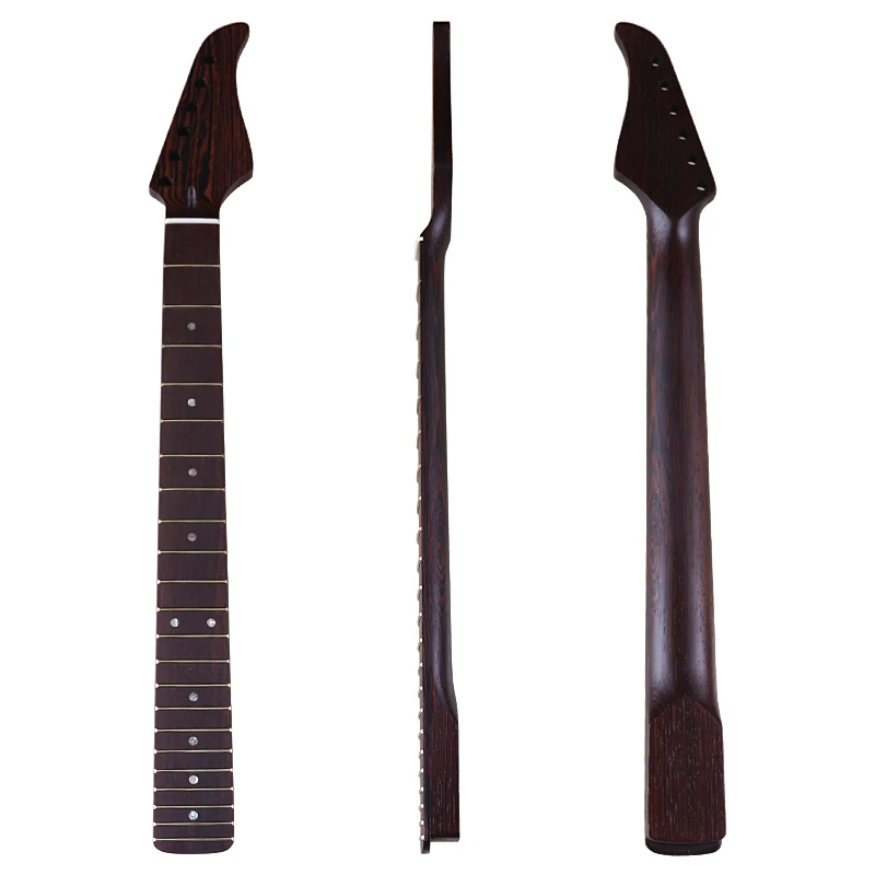 Wenge Wood Electric Guitar Neck 6 Strings Satin Matte 22 Frets Guitar ...