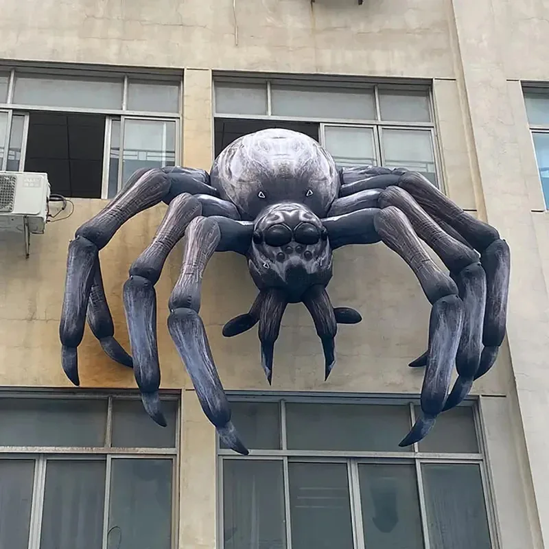 Halloween Giant Inflatable Spider Air Blow Lifelike Inflatable Spide ...
