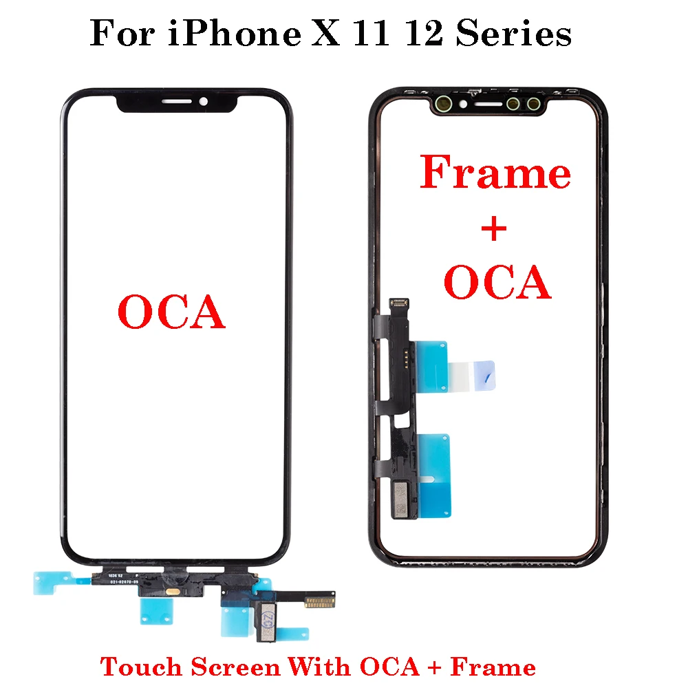 Touch Screen Digitizer Front Outer Screen Glass Lens Panel With Flex ...