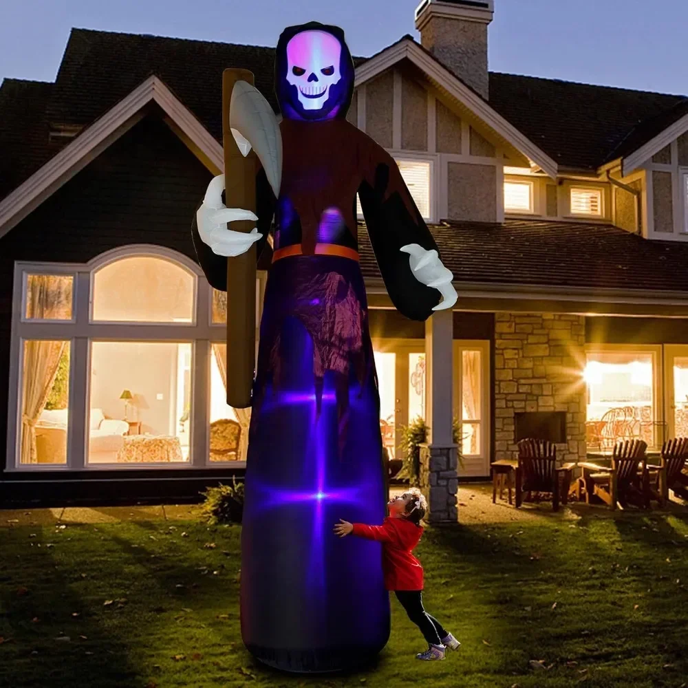 12-FT-Halloween-Inflatables-Large-Lighted-Reaper-Grim-Ghost-Giant-Scary ...
