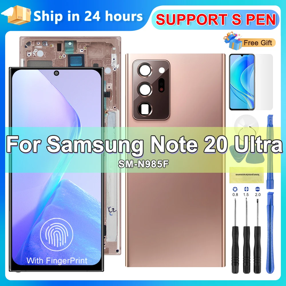 AMOLED-LCD-Display-Touch-Screen-para-Samsung-Nota-20-Ultra-suporte-de ...