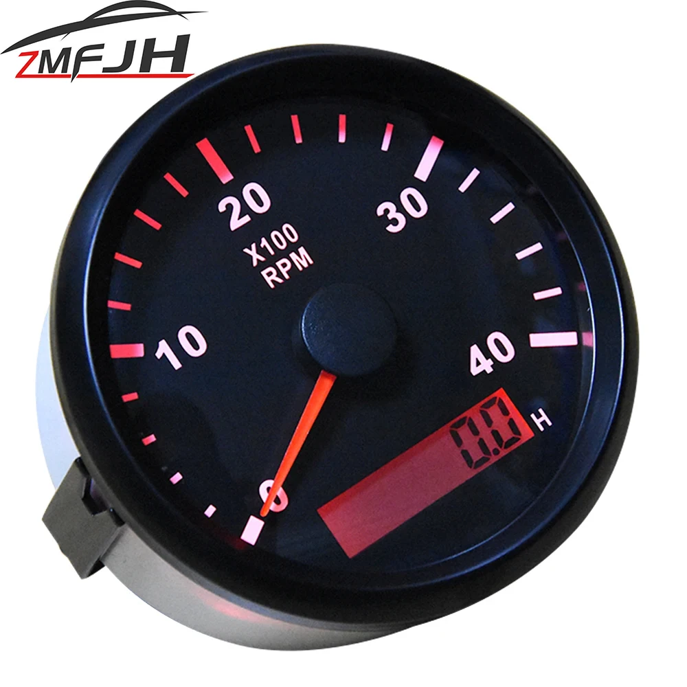 85mm-Digital-Tachometer-Tacho-Meter-With-LCD-Hourmeter-4000RPM-Meter ...