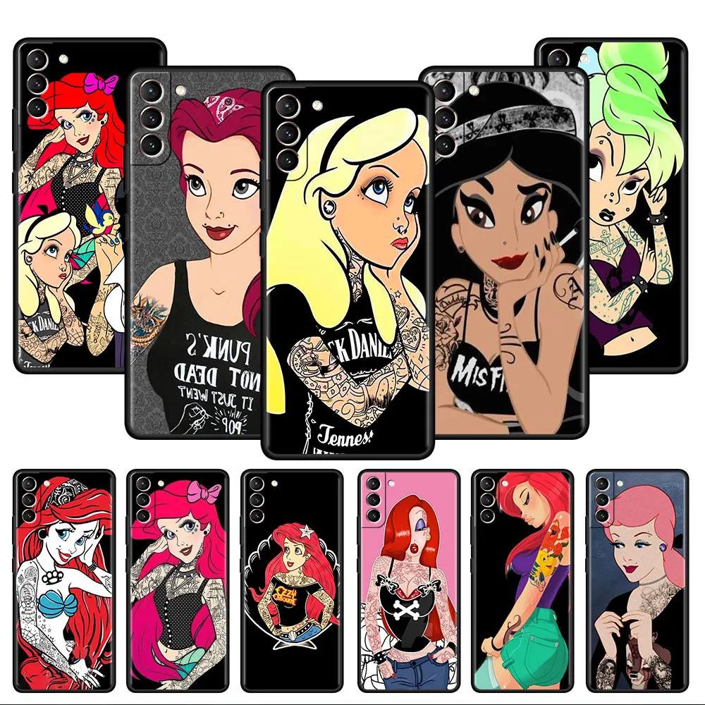 Tattoo-Girl-Princess-Case-For-Samsung-Galaxy-S22-Ultra-S23-S21-S20-FE ...