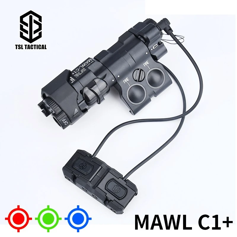 MAWL C1+ Metal Tactical CNC Green IR Laser+Modbutton Remote Pressure ...
