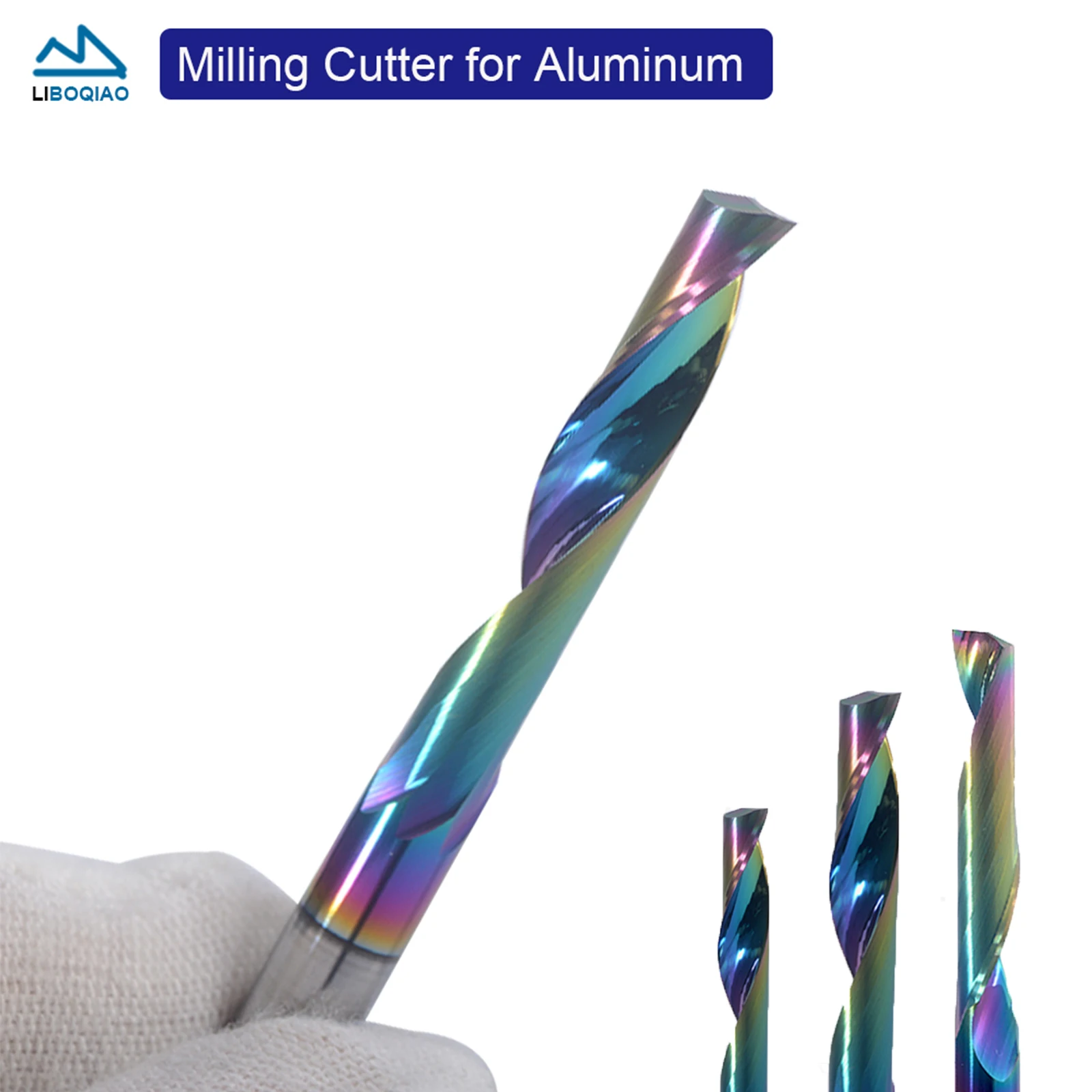 10PCS-3-175-4-5-6-8-10mm-one-flute-DLC-Coated-Milling-Cutter-for ...