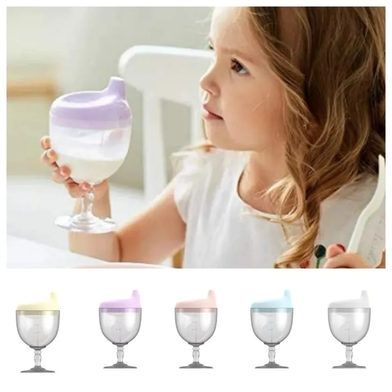 150ml-Baby-Infant-Learning-Drinking-Bottles-Creative-Wine-Glass-Shaped-Kids-Toldder-Nursing ...