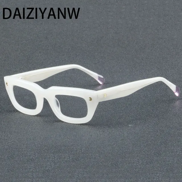 Vintage Rectangle Punk Acetate Optical Glasses Frames Men Women Fashion ...
