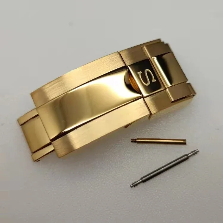 Roestvrij-Stalen-Gesp-Horloge-Drukknop-Vouw-Deployment-Sluiting-Gesp-S ...