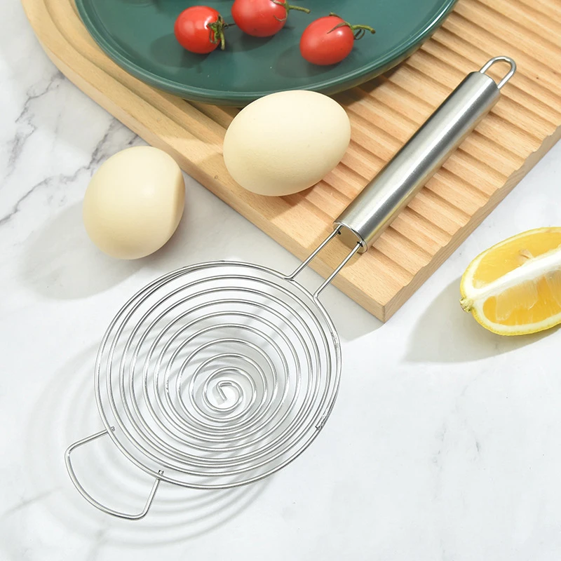 Stainless-Steel-Egg-Separator-Strainer-Spiral-Egg-White-Separator-Long ...