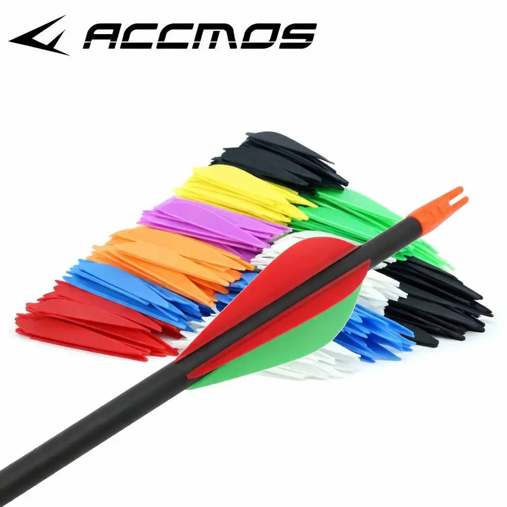 36pcs 2" / 2.5" / 3" / 4" / 5"inches Arrow Feathers Fletching Rubber ...