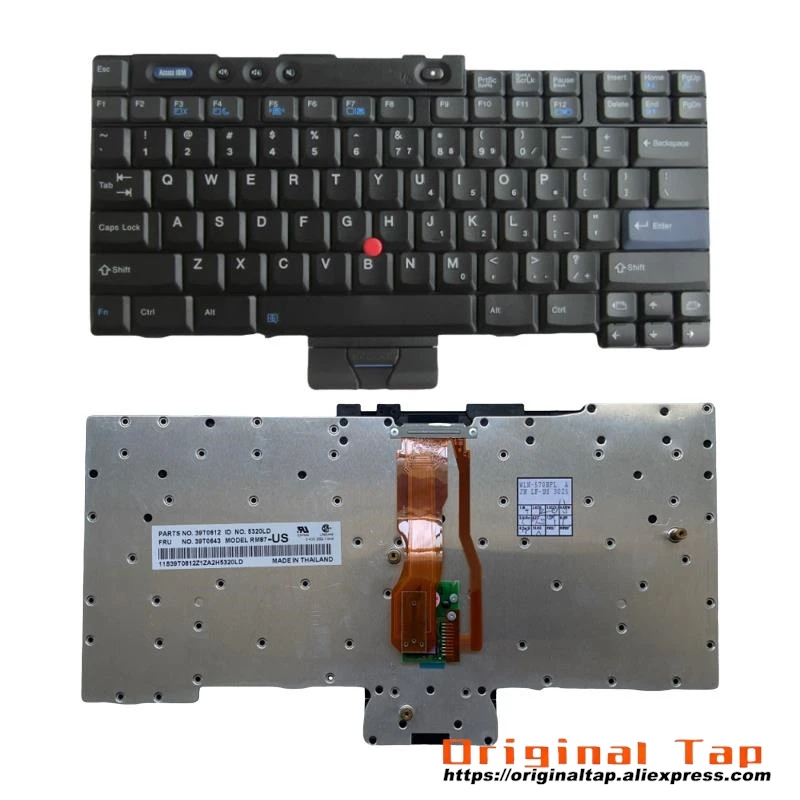 US English Keyboard for Lenovo Thinkpad T40 T40p T41 T41p T42 T42p T43p ...