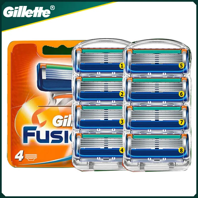 Gillette-Fusion-Razor-Blades-5-Layers-for-Man-Face-Safety-Care-Manual ...