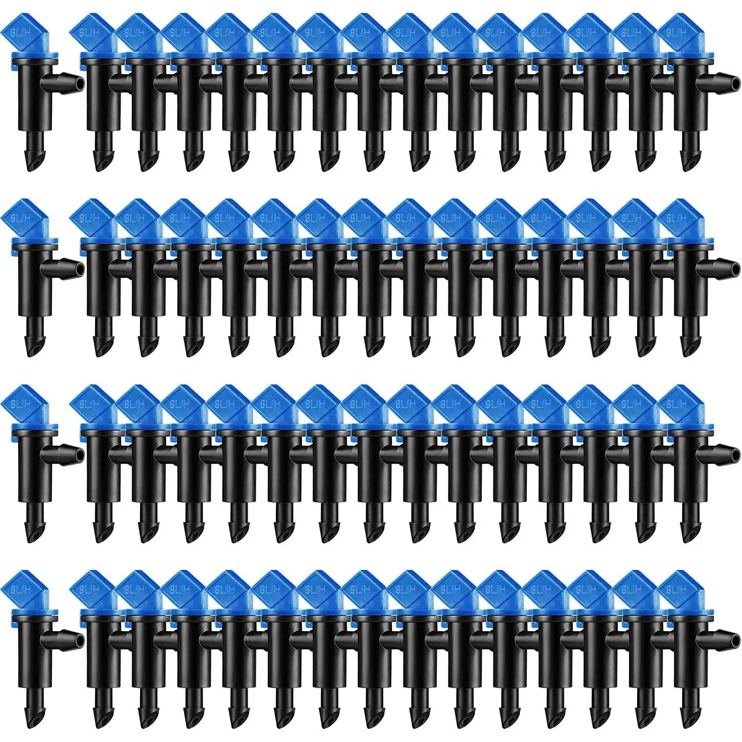 60 Pieces Irrigation Drip Emitter Garden Flag Irrigation Dripper Trees ...