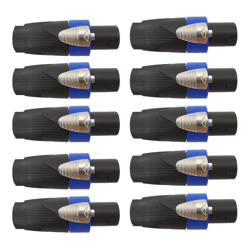 10Pcs-4-Pole-NL4FC-Speakon-Connector-4-Pins-Audio-Speaker-Plug-Twist ...