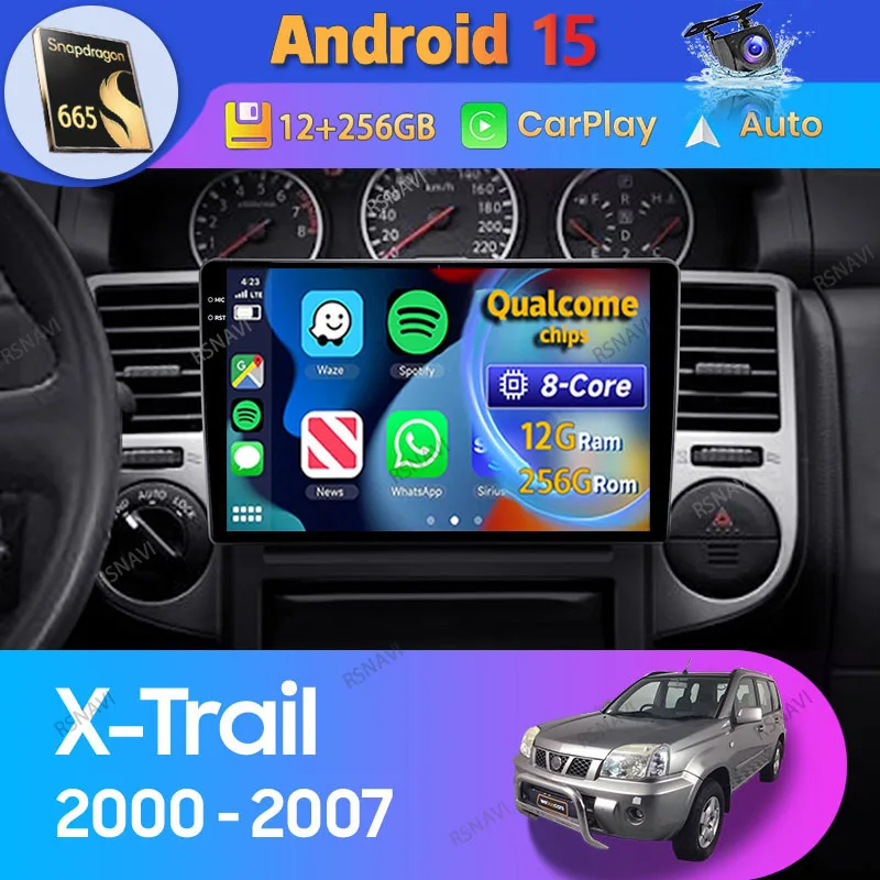 Android 15 Carplay Auto For Nissan X-Trail X Trail X - Trail 1 T30 2000 ...