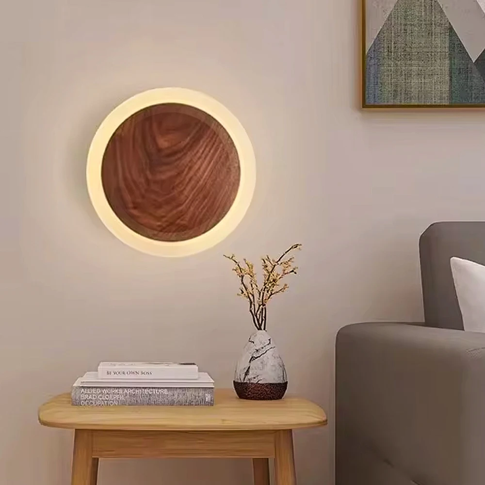 Nordic-Walnut-LED-Wall-Light-Modern-Wood-Wall-Scomce-for-Indoor-Bedroom ...