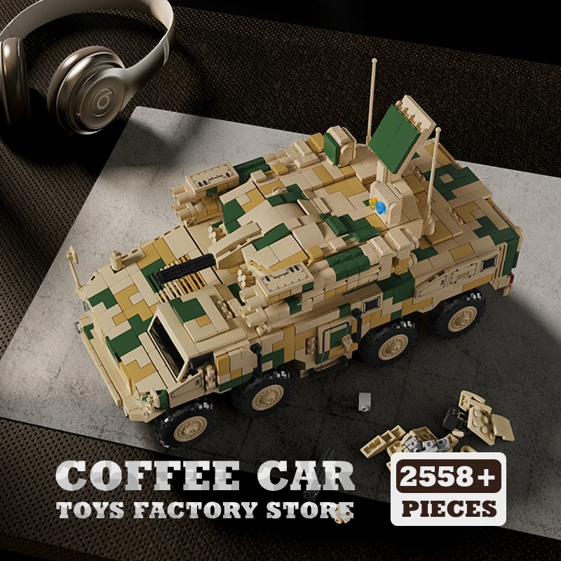 NEW Military Heavy Tank Building Bricks Army 625E Anti-aircraft Vehicle ...