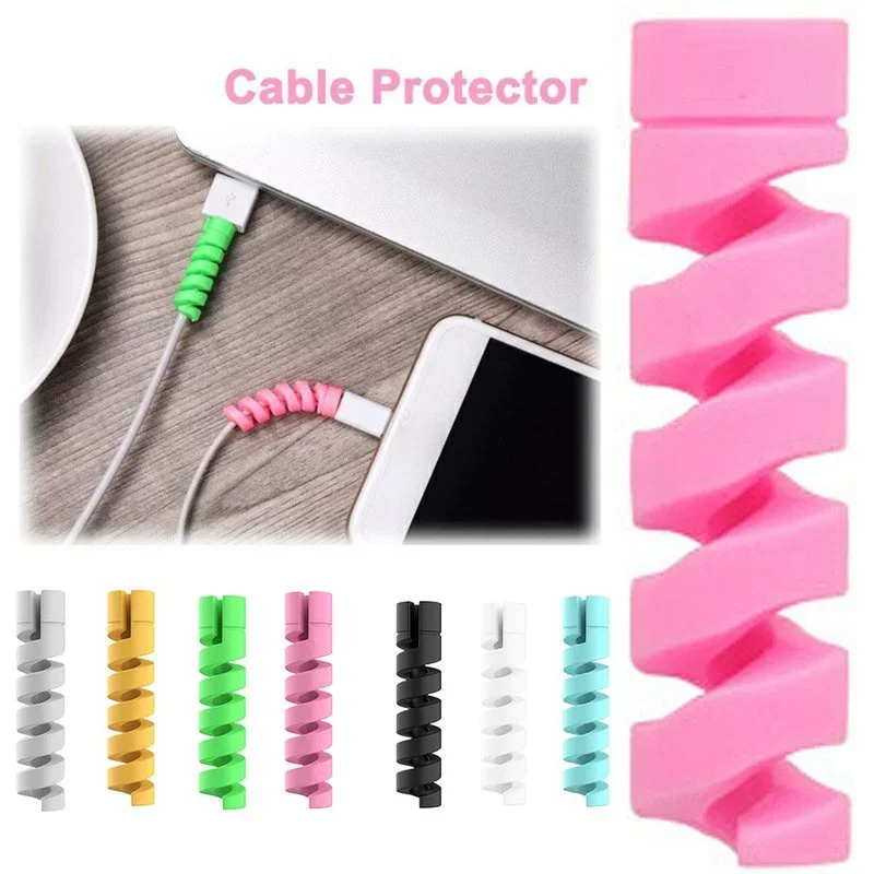 4pcs Charging Cable Protector for Phones Cable Holder Ties Winder Clip ...