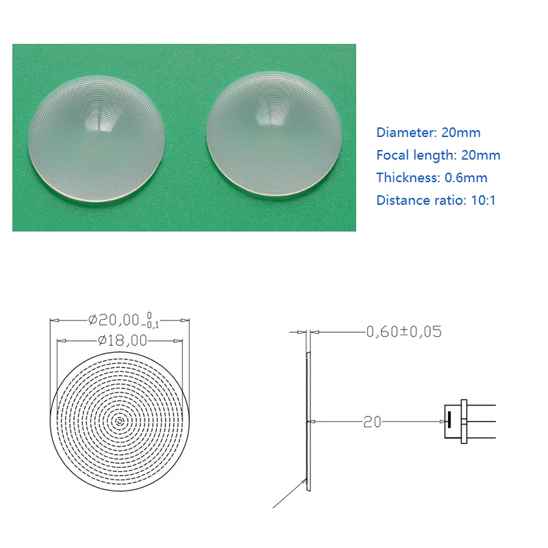 D20F20-High-Sensitive-Fresnel-Lens-Circular-HDPE-PIR-lenses-for-Human ...