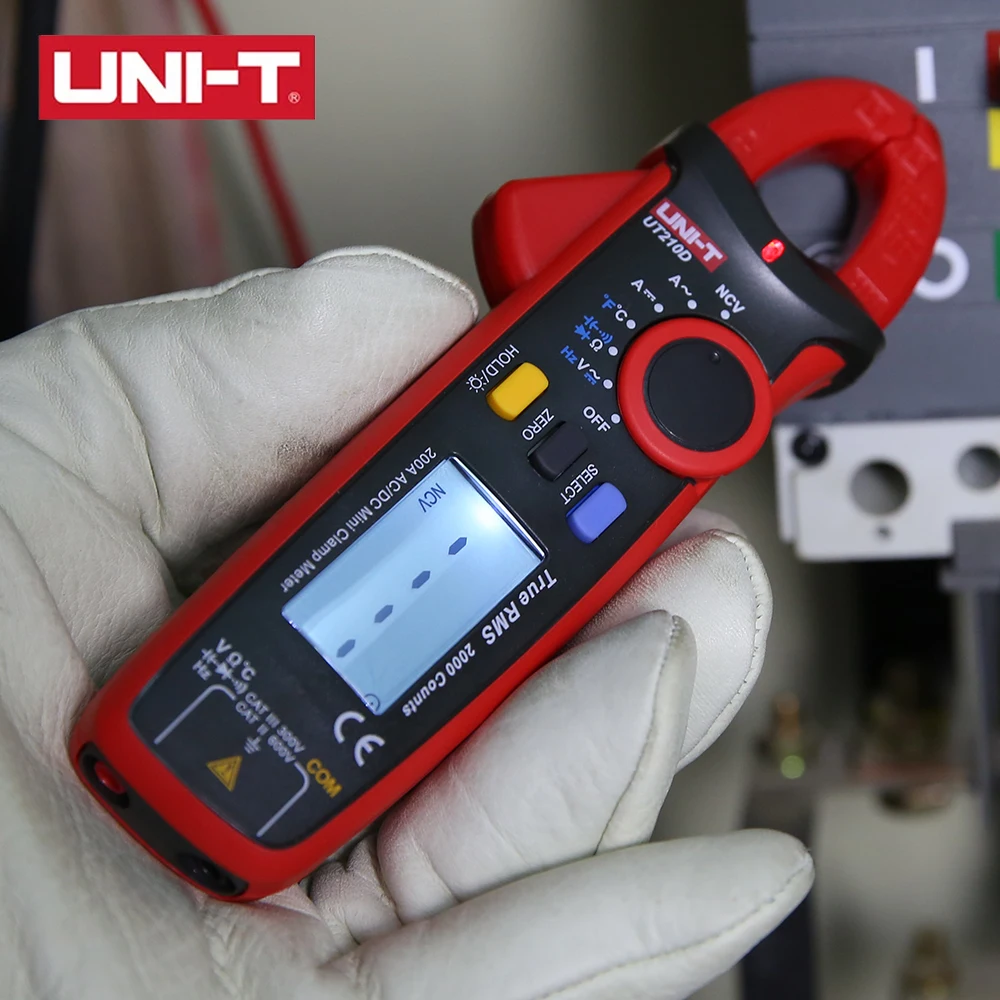 UNI-T-UT210D-UT210E-Digital-Clamp-Meter-AC-DC-Pliers-Ammeter-Voltmeter ...