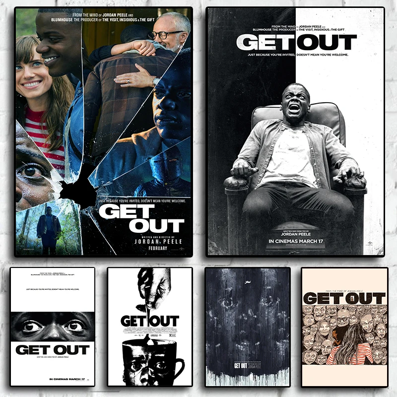 Horror Movie Get Out Home Room Decoration Wall decor poster prints Wall ...