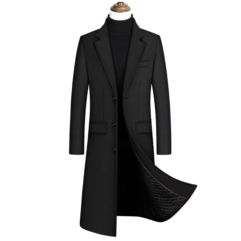 Autumn-Winter-Long-Wool-Coat-Men-Fashion-Pea-Coat-Jacket-Wool-Blends ...