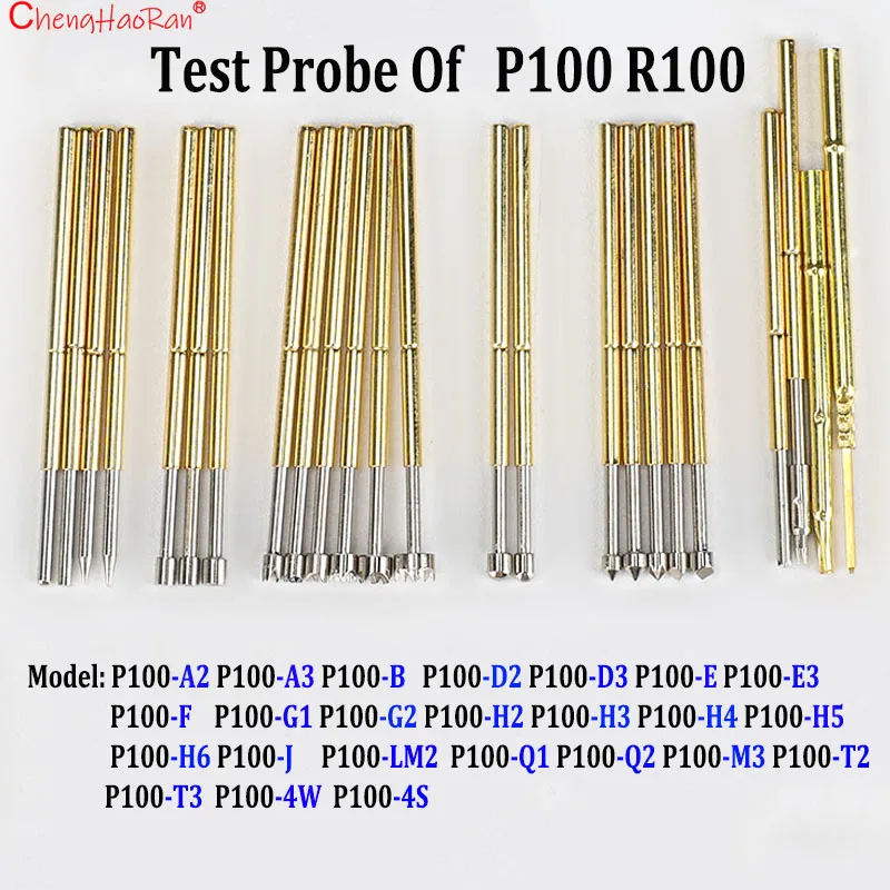 1SET-10PCS-For-P100-Series-Test-Probe-With-Scalable-Spring-Top-Pin ...