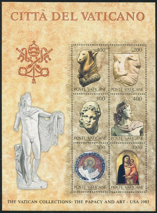 Vaticane Post Year1983 Ancient Roman Cultural Relics All New Souvenir ...