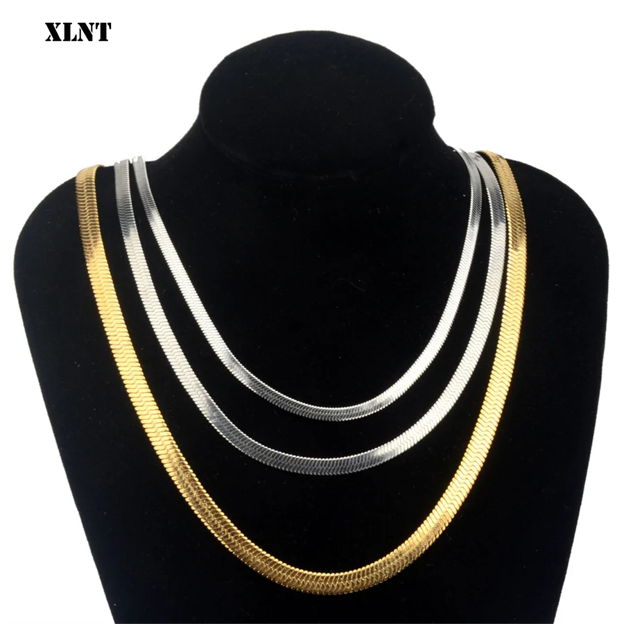 Fashion-New-Snake-Chain-Men-Necklace-Choker-Width-2-3-4-5mm-Stainless ...
