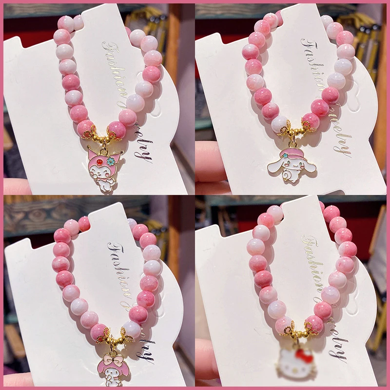 Friend-Birthday-Gift-Cute-Pink-Y2K-HelloKittys-Bracelet-Kawaii-Cartoon ...