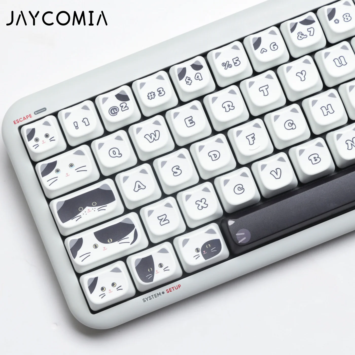 MAO-Profile-PBT-Keycaps-137-Big-Set-Keys-Cap-Cat-Ear-Design-7u-Space ...