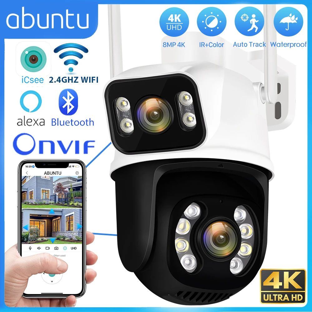 8MP-4K-WIFI-Camera-Outdoor-Dual-Lens-Dual-Screen-Night-Vision-Video ...