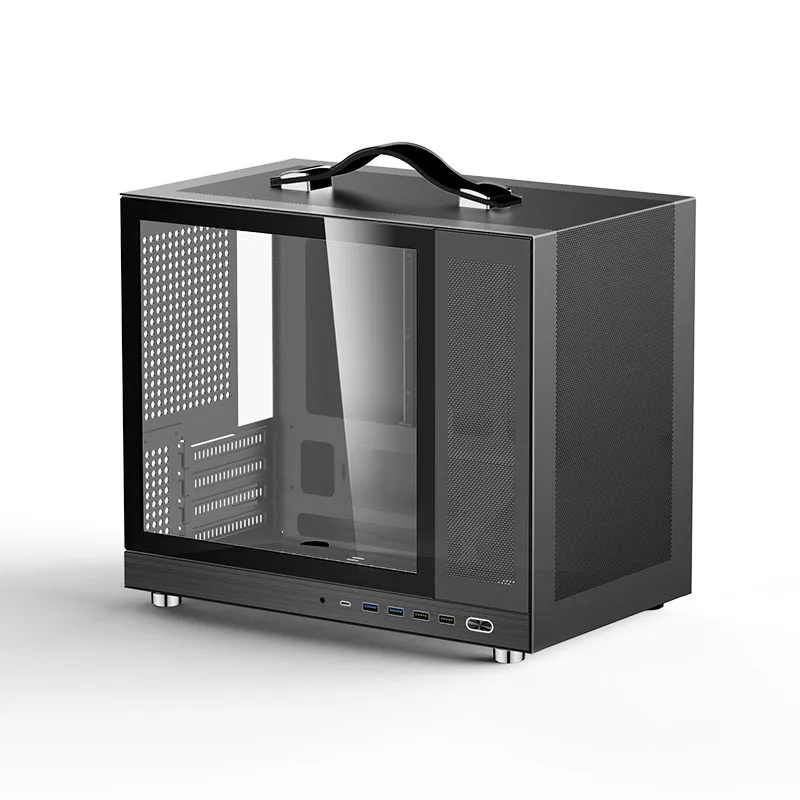 Shiny Snake G350 MATX Chassis, Tempered Glass/MESH Selectable, Support ...