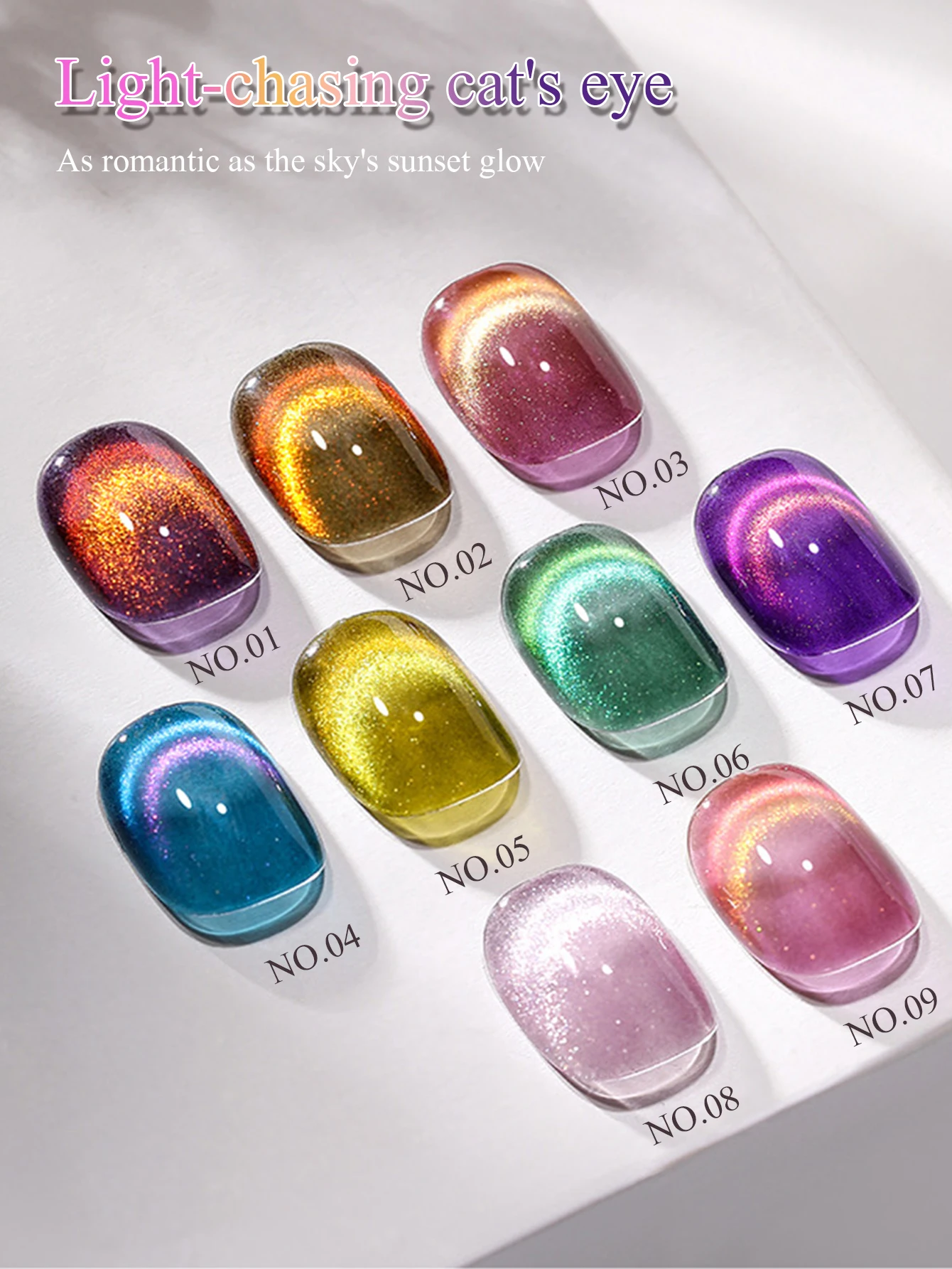 MIANEL 12ML 2026 New Light-Chasing Cat Eye Gel Polish Crystal High ...