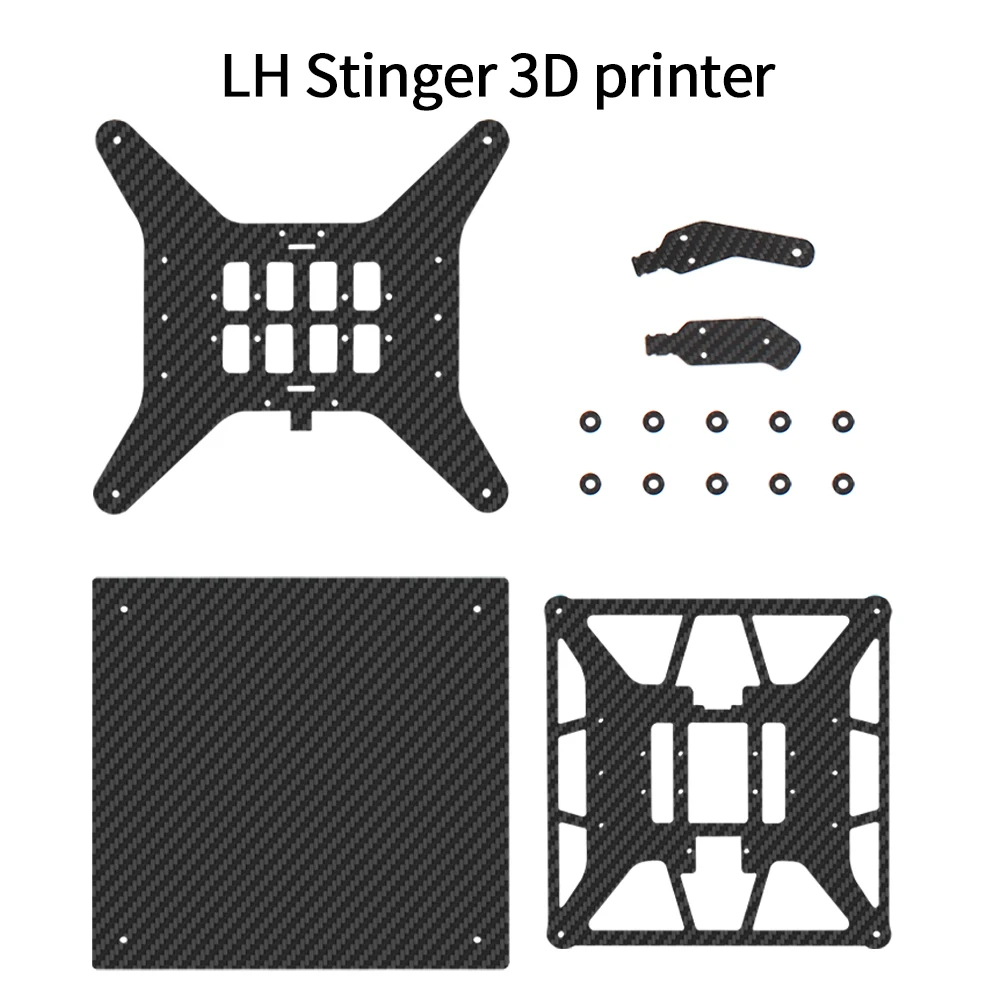 LH-Stinger-3D-Printer-Y-axis-CF-Carriage-Plate-Support-Plate-and-Carbon ...