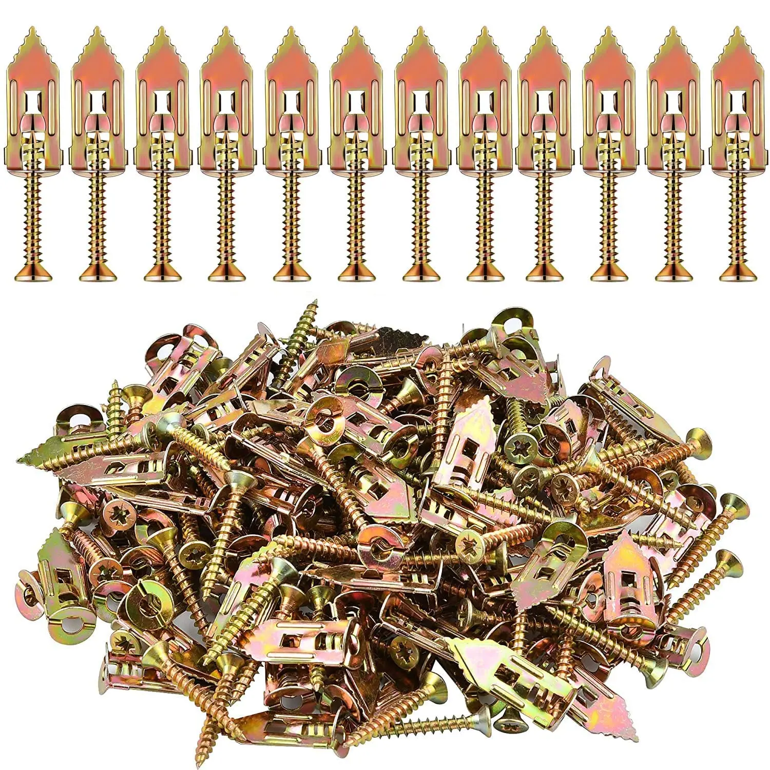 Hammer-in-Metal-Drywall-Anchors-10x30mm-with-Self-Tapping-Screws-Kit ...