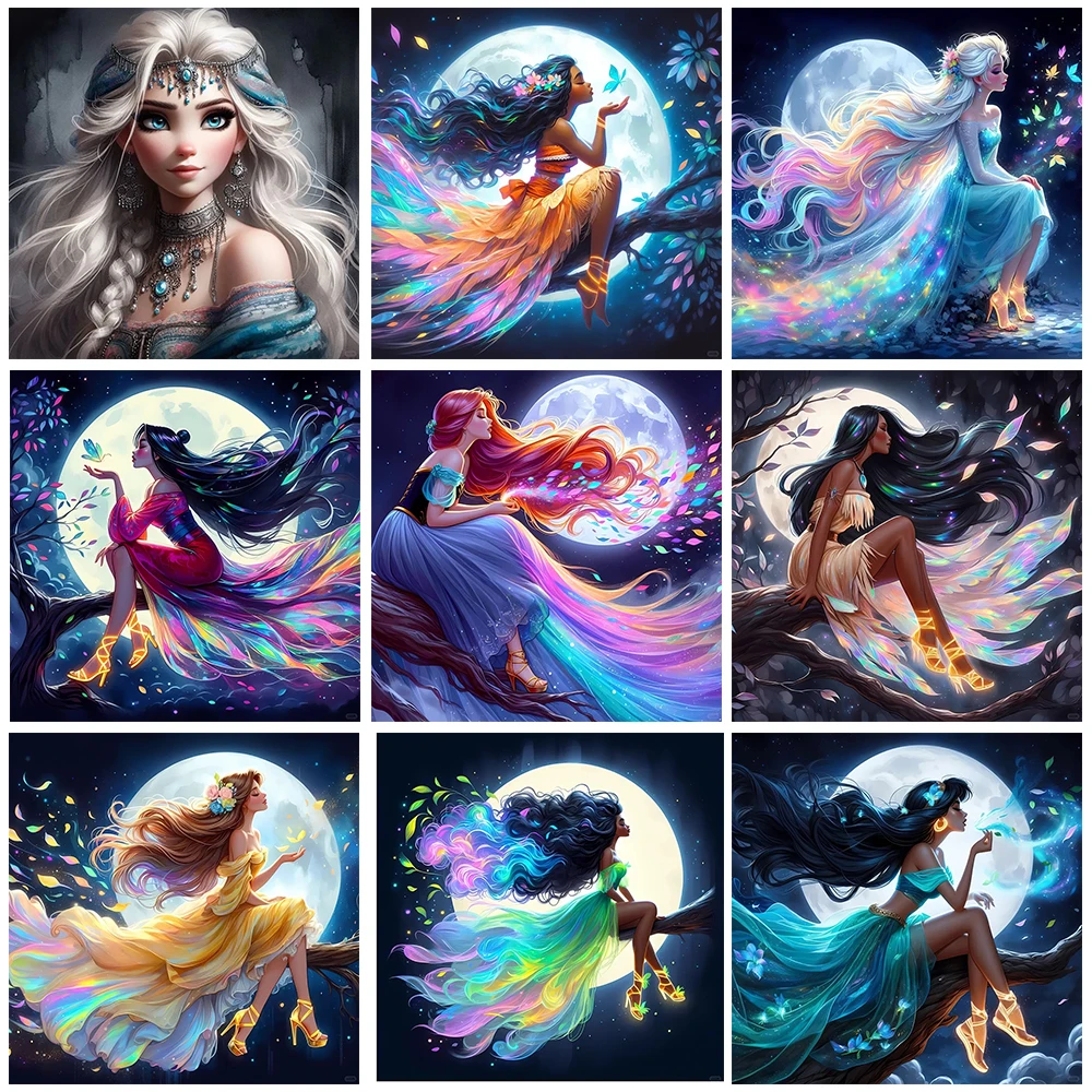 Disney-Square-Diamond-Painting-Kit-Disney-Princess-Diamond-Embroidery ...