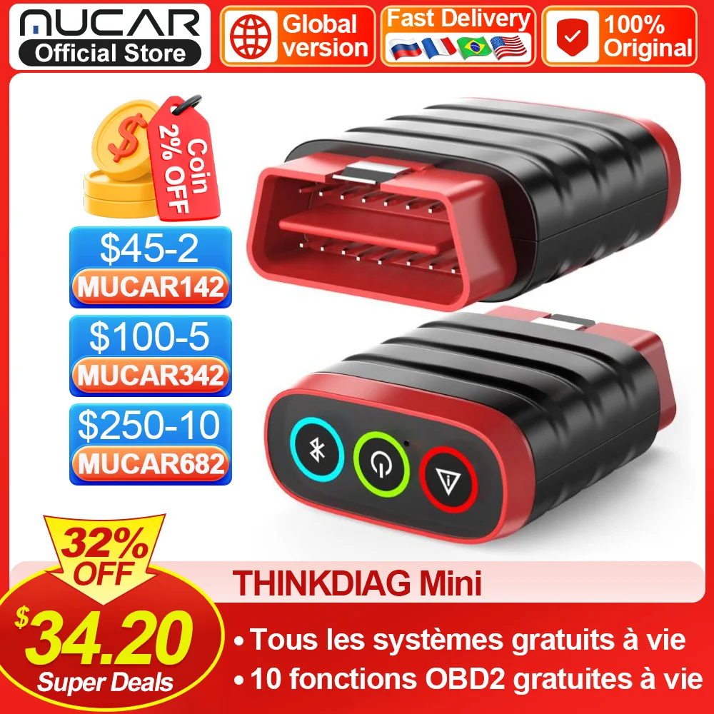 THINKCAR-Thinkdiag-Mini-outils-de-Diagnostic-automobile-lecteur-de-Code ...