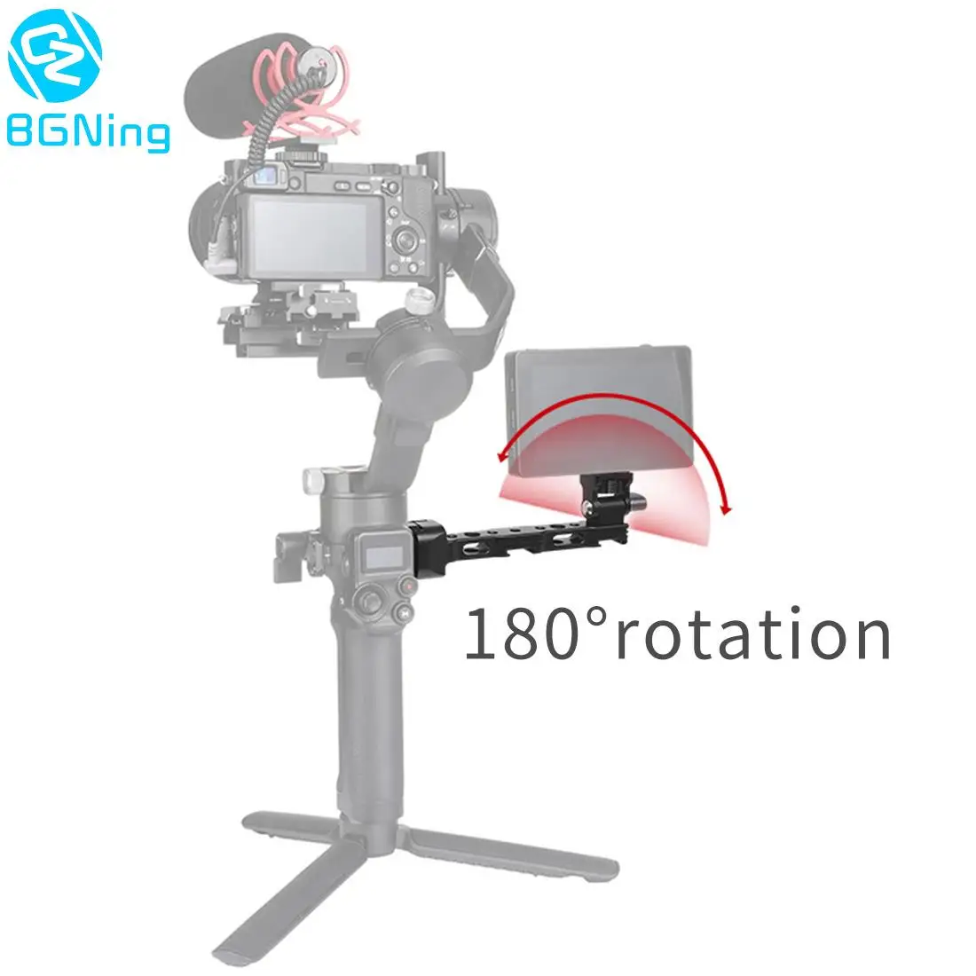 Quick Release Mount for Ronin SC S Gimbal Monitor 1/4'' Extension ...